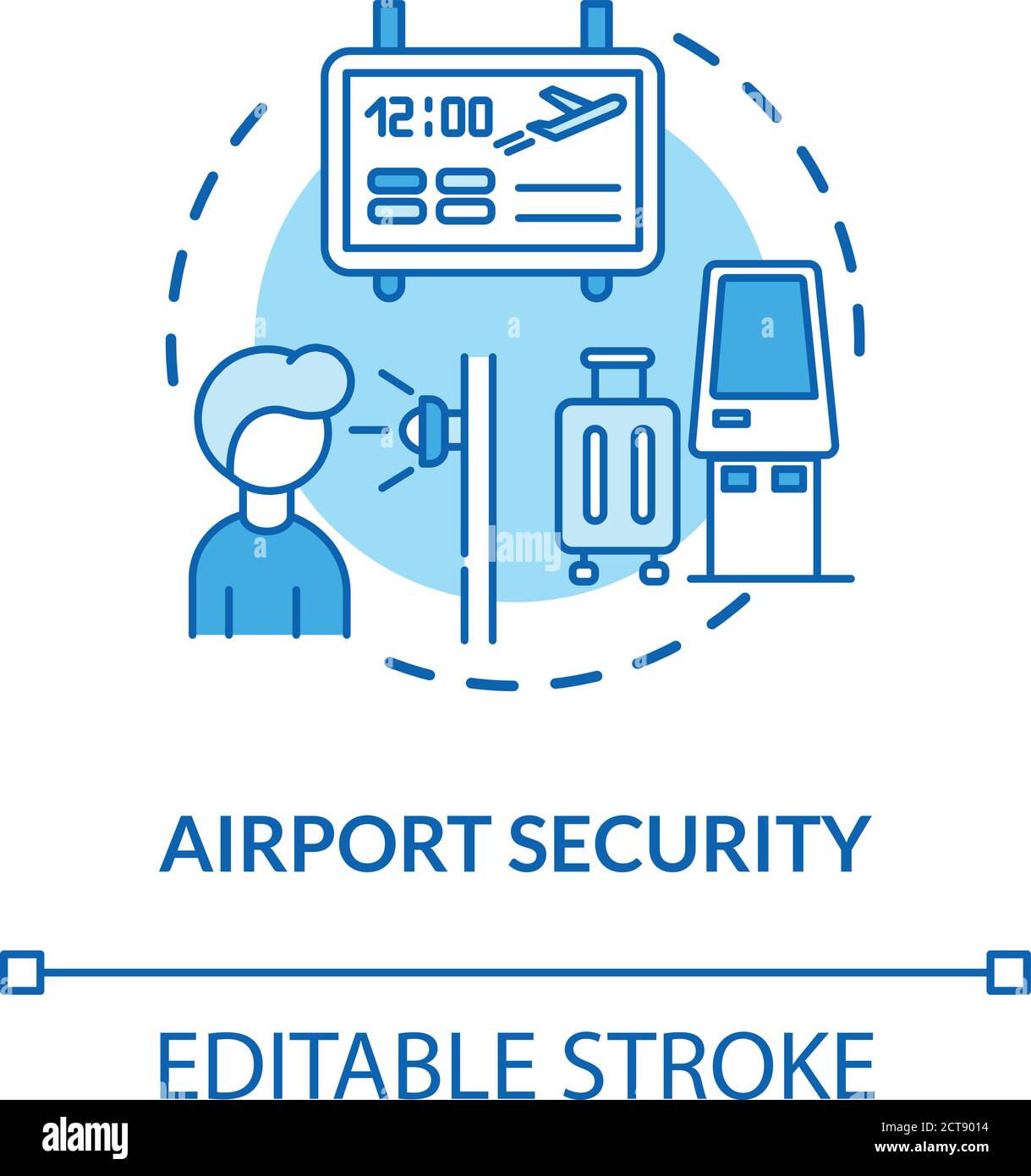 Airport security concept icon Stock Vector Image & Art - Alamy