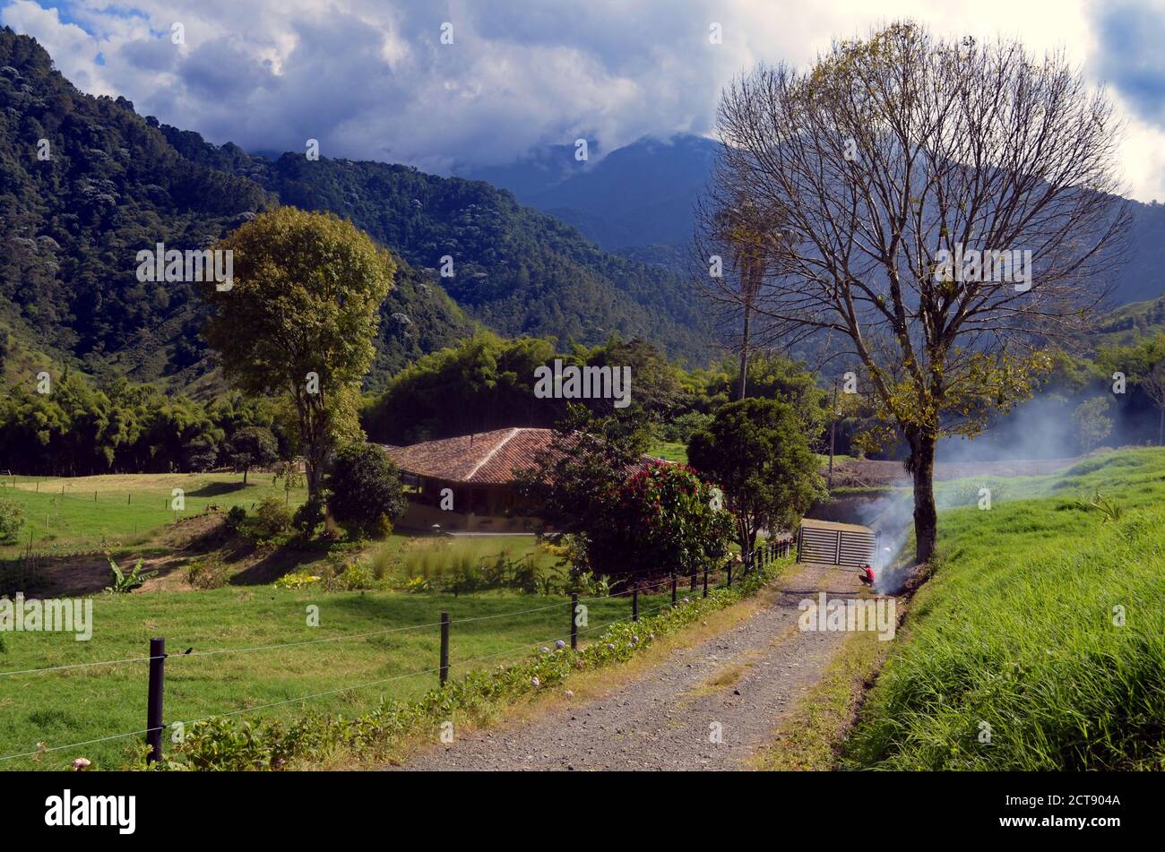 Colombia - Countryside from Pereira to Otún Quimbaya Stock Photo - Alamy