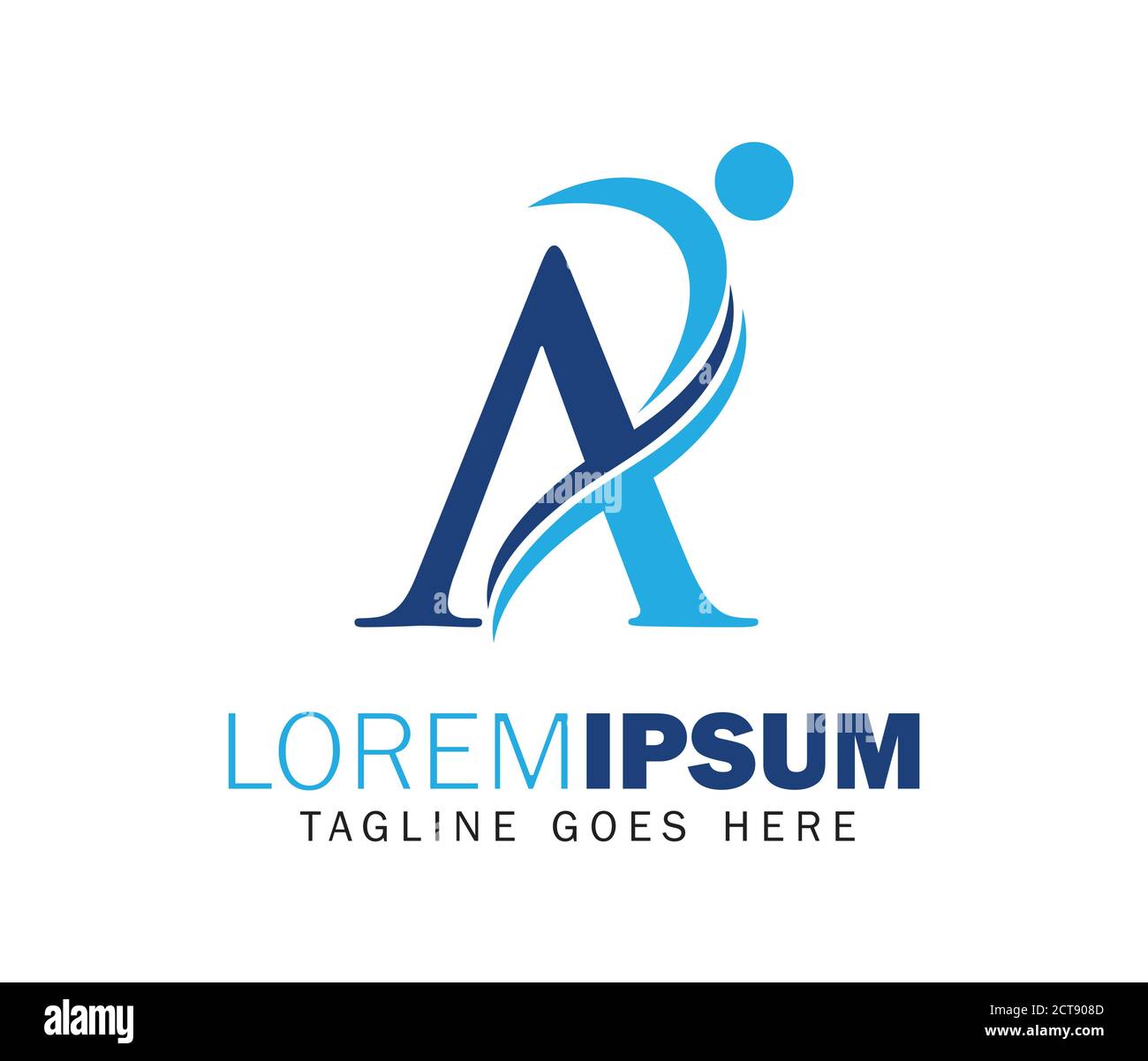 A vector illustration of Monogram Initial letter A with people logo ...