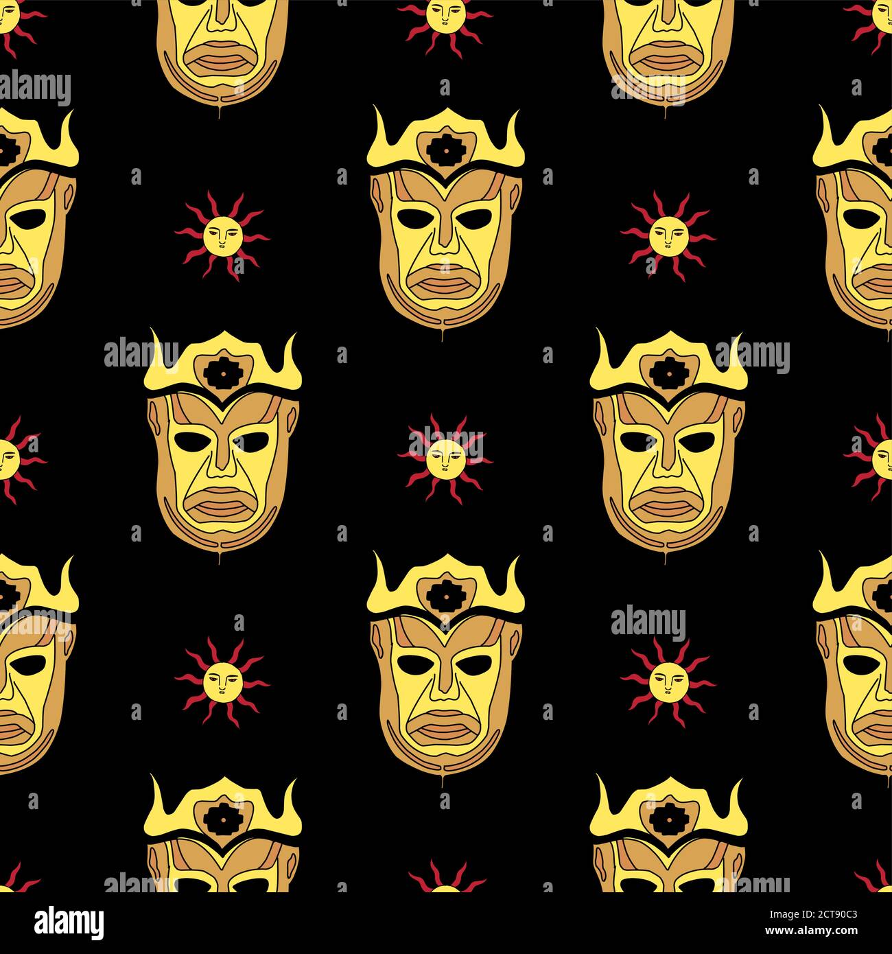 Gold inca mask hi-res stock photography and images - Alamy