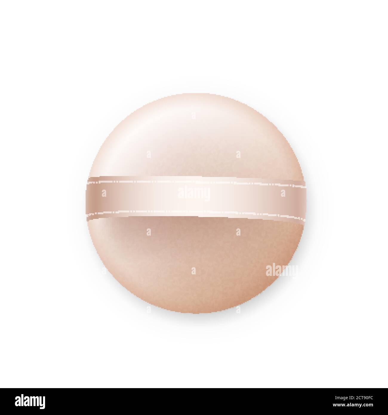 Powder Puff Skin Cosmetology Accessory Vector Stock Vector Image & Art ...