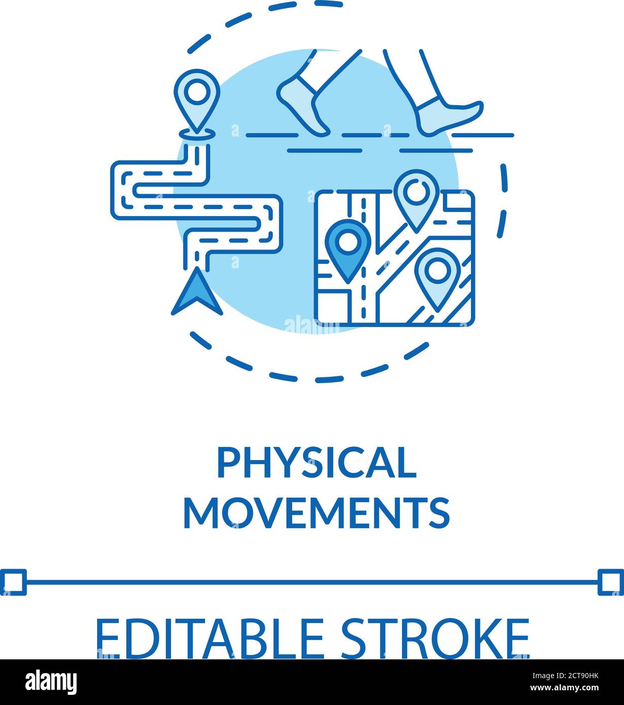 Physical movements concept icon Stock Vector Image & Art - Alamy