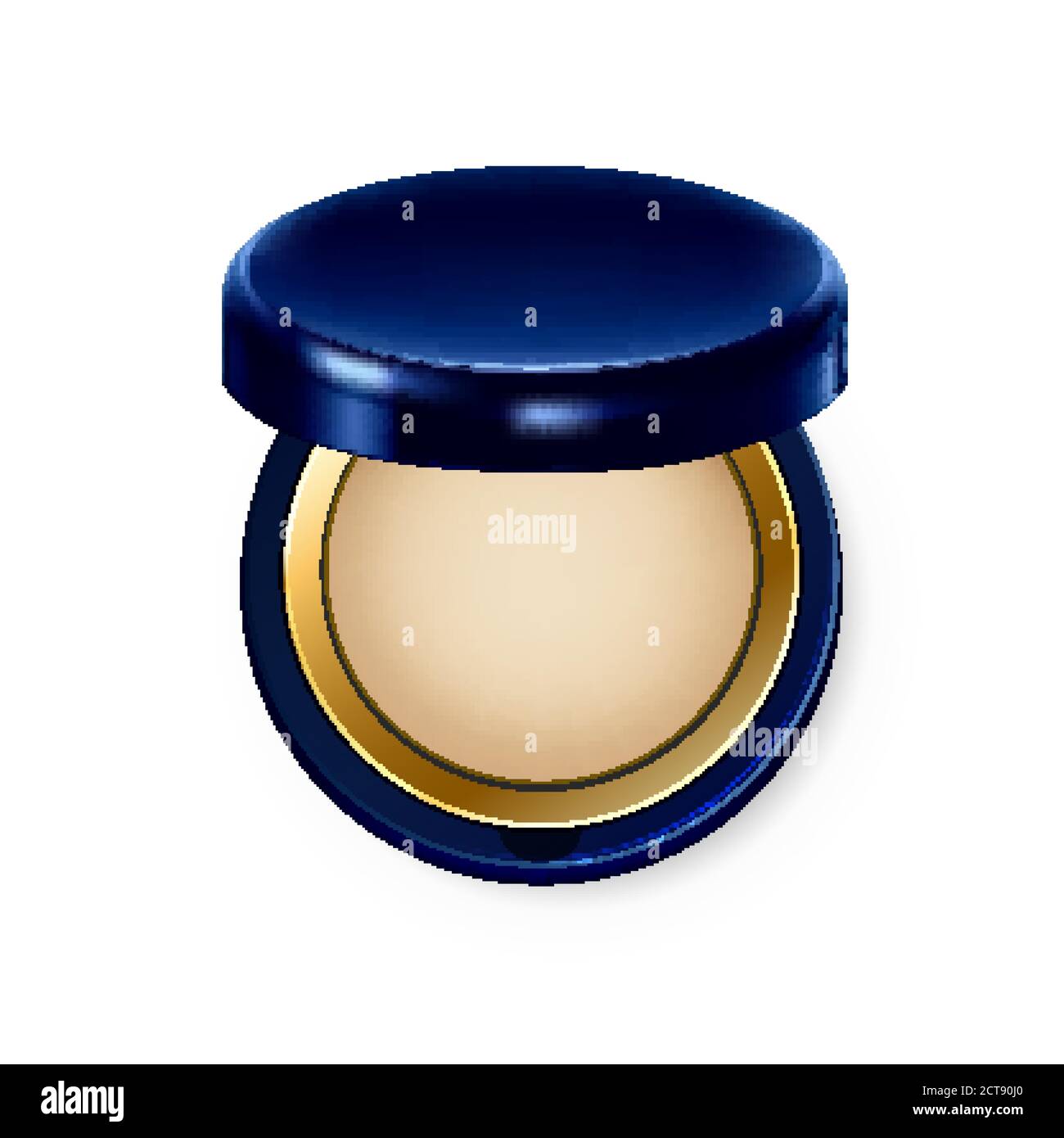 Make Up Powder Visage Complexion Cosmetic Vector Stock Vector Image ...