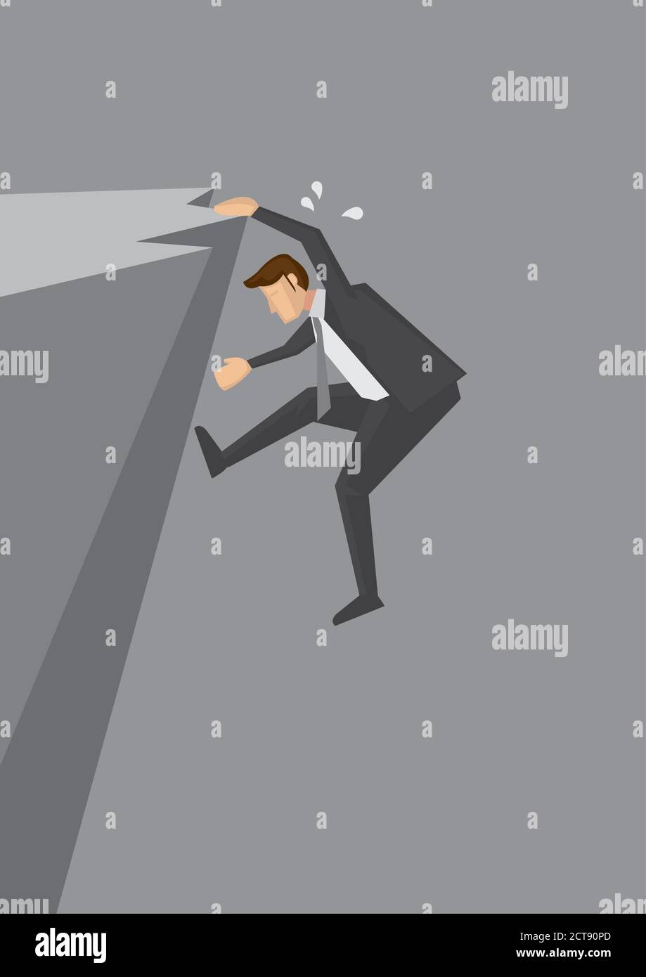 Hanging over edge Stock Vector Images - Alamy