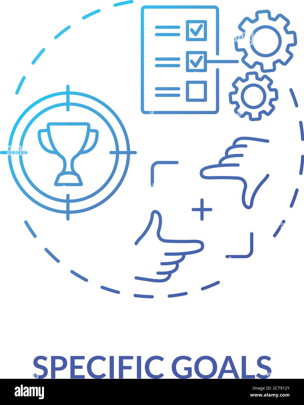 Specific goals concept icon Stock Vector Image & Art - Alamy