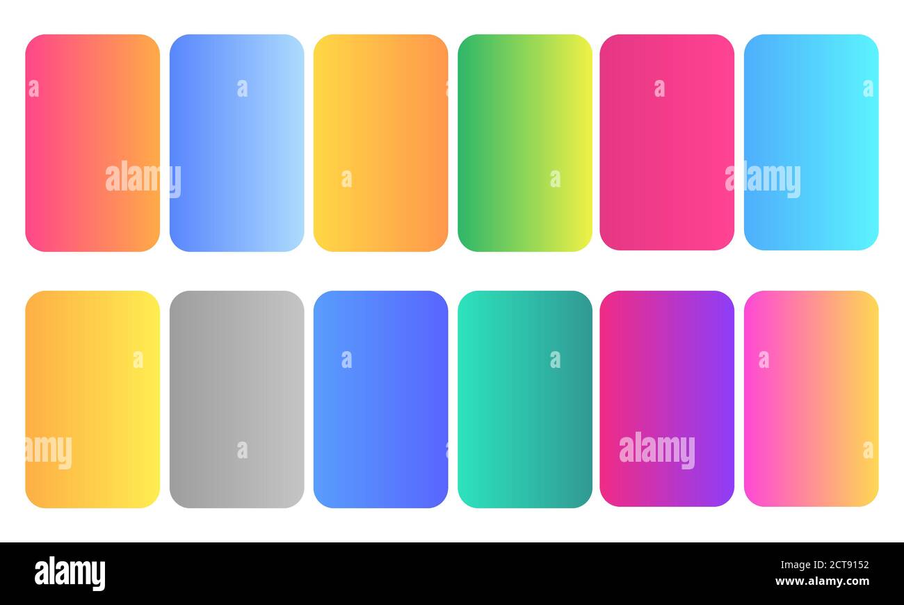 Vibrant colorful gradients swatches set Vector Stock Vector Image & Art ...