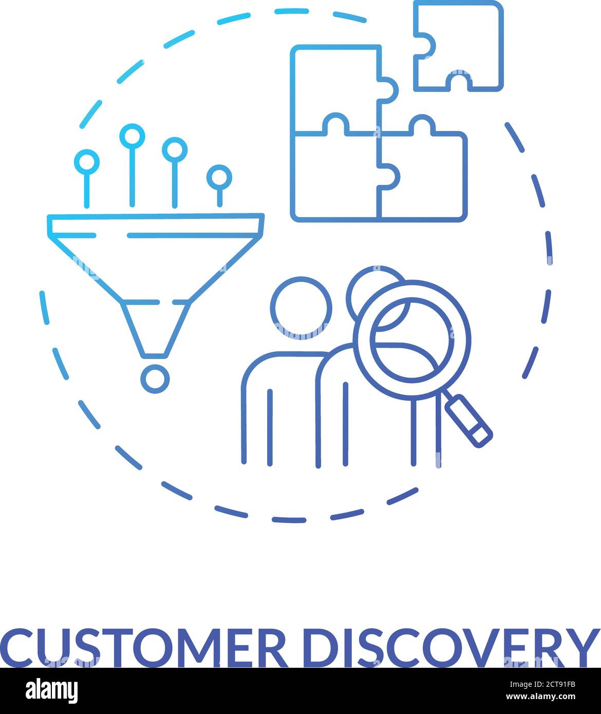 Customer discovery concept icon Stock Vector Image & Art - Alamy
