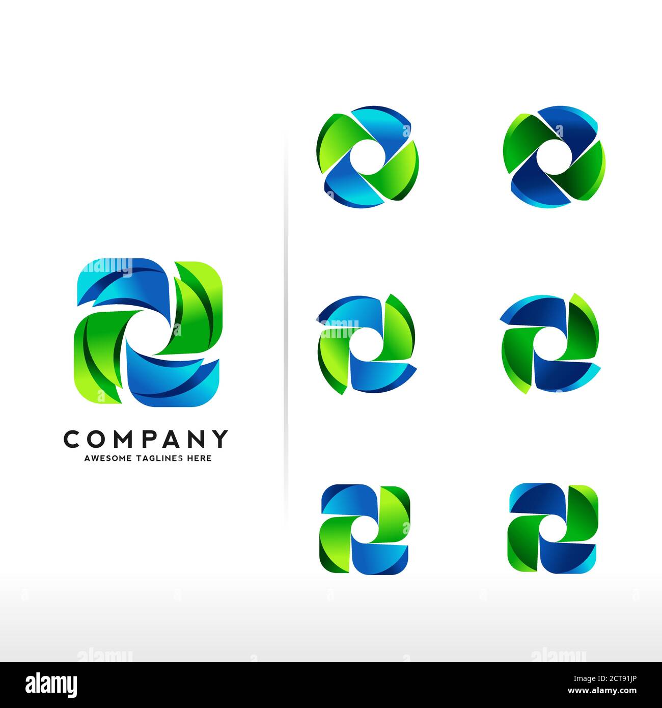 Swirl Logo Stock Vector Images - Alamy