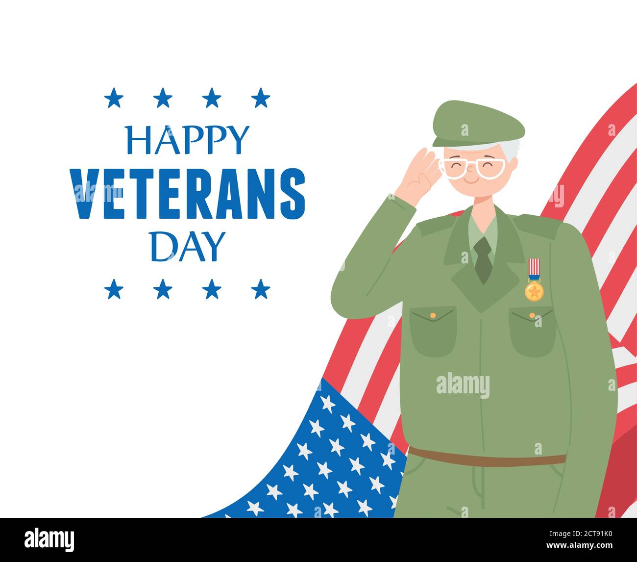 Saluting cartoon soldier hi-res stock photography and images - Alamy