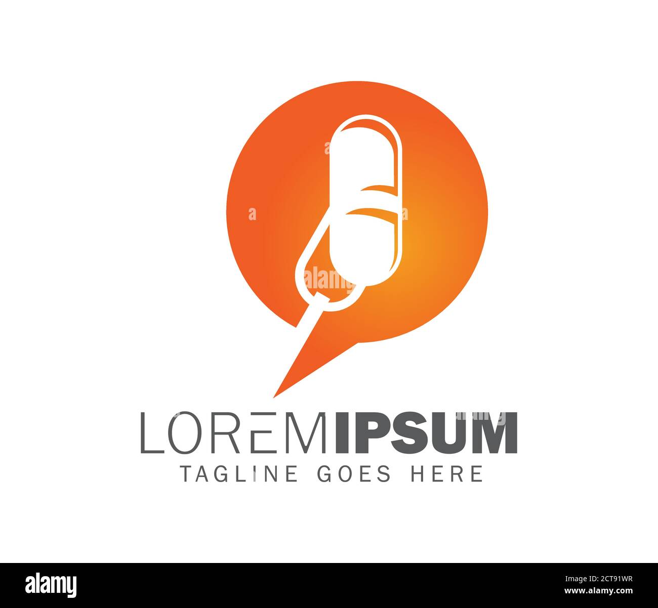 a vector illustration logo of monogram initial podcast logo Stock ...