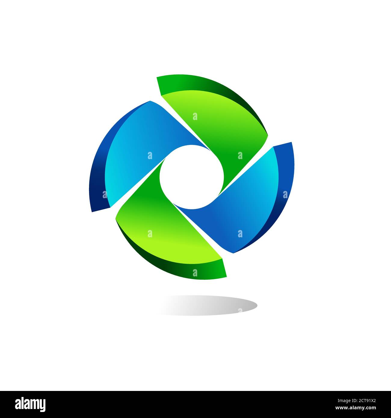 abstract color swirl logo Corporate identity design element Stock ...