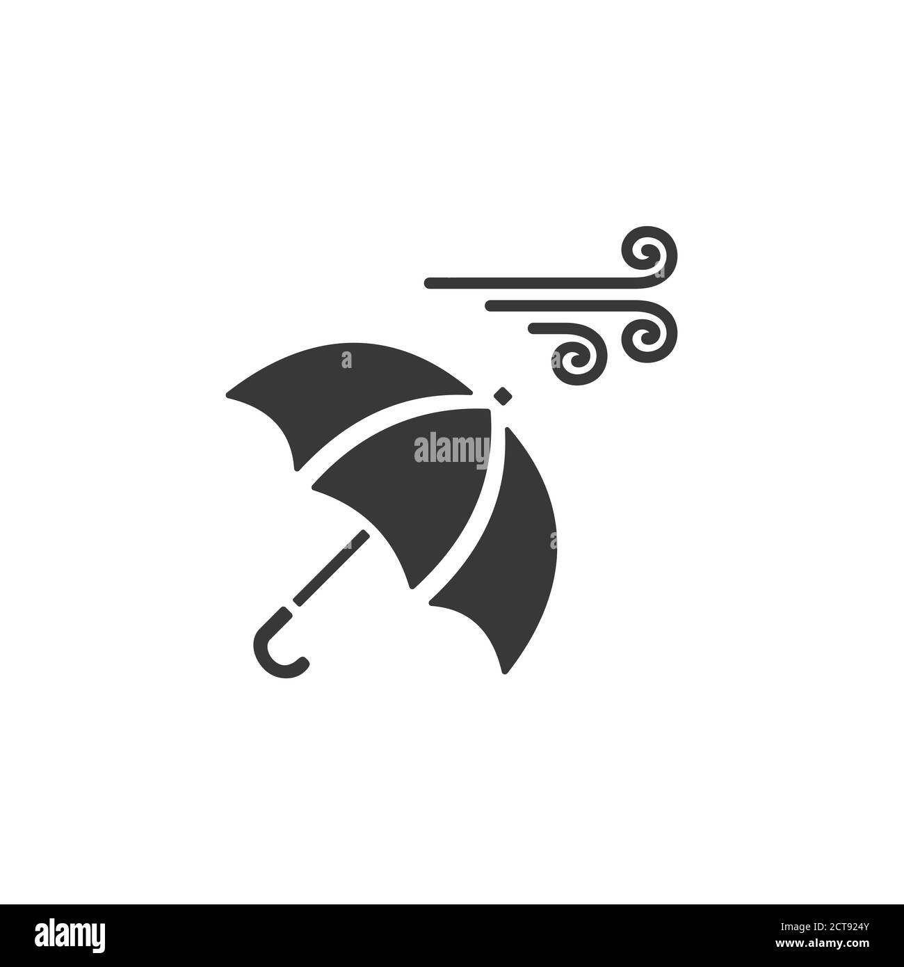 Heavy wind and umbrella Stock Vector Images - Alamy