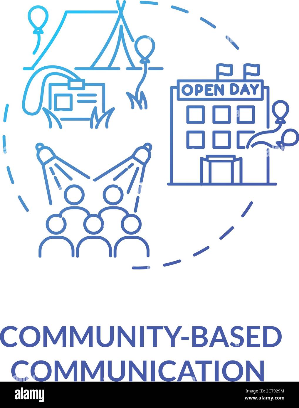 Community-based communication concept icon Stock Vector Image & Art - Alamy