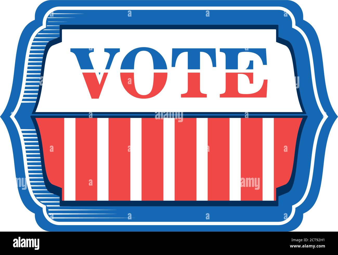 usa vote frame detailed style icon design, elections and presidents day ...