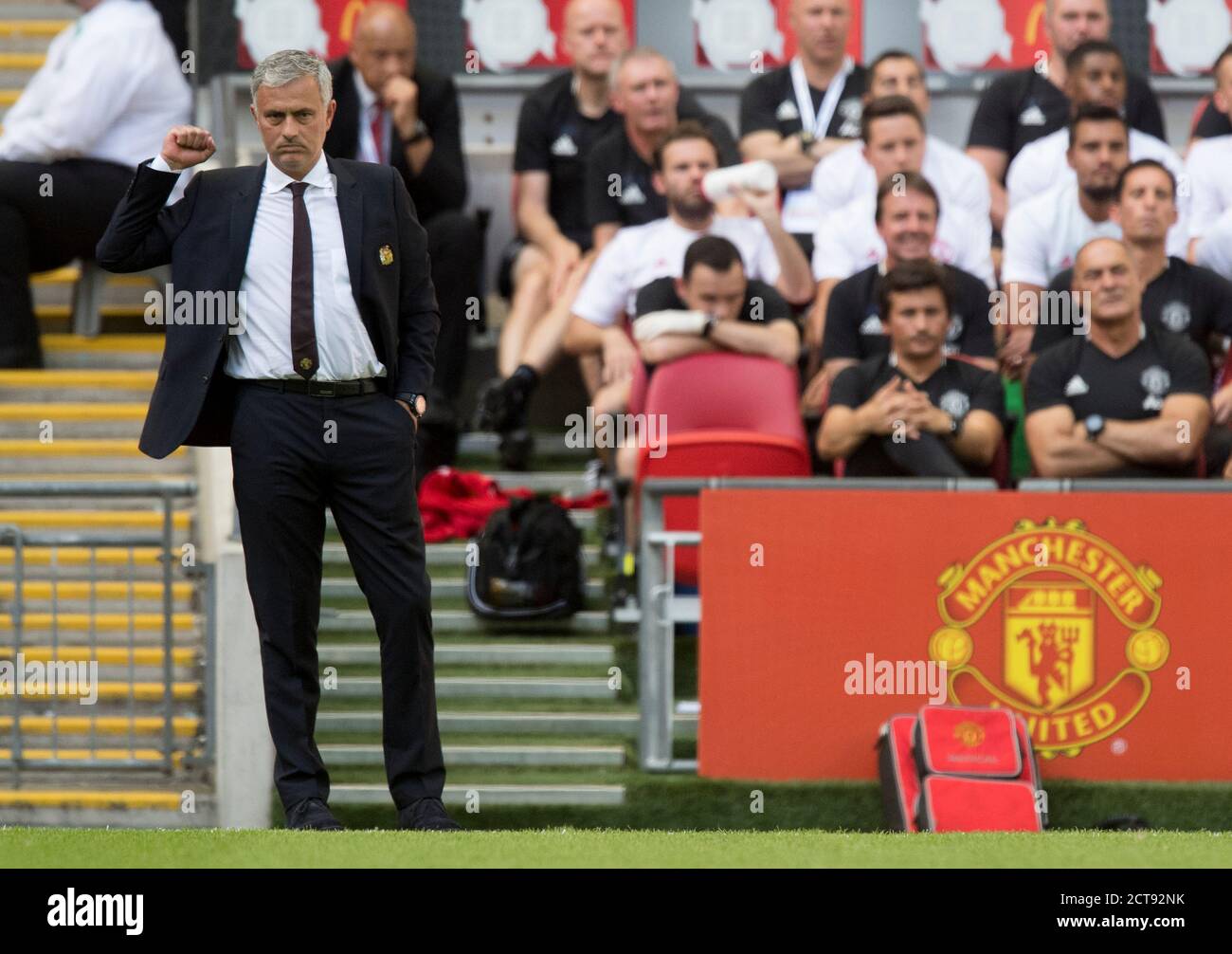 JOSE MOURINHO. LEICESTER CITY v MANCHESTER UNITED. COMMUNITY SHIELD ...