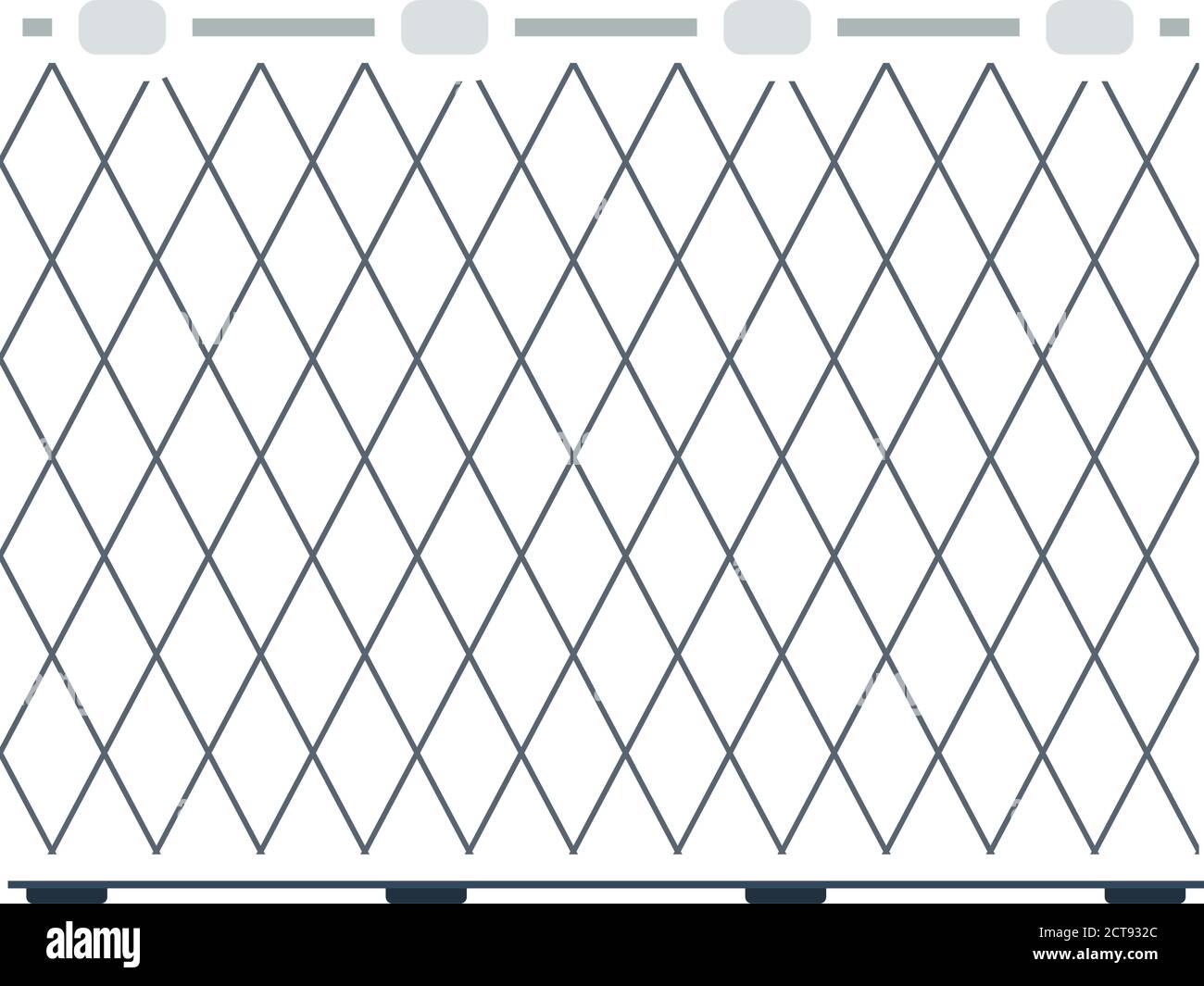 Icon Of Fishing Net. Flat Color Design. Vector Illustration Stock ...