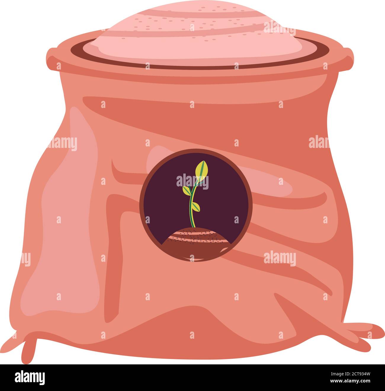 garden seeds bag detailed style icon design, Gardening planting and ...