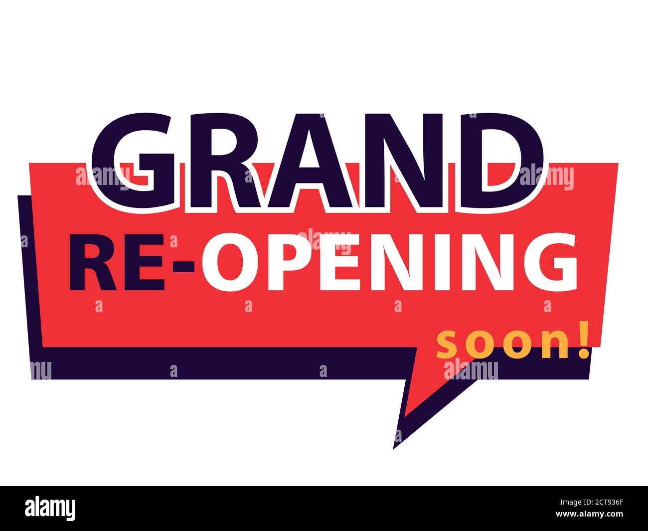 Opening soon store sign Cut Out Stock Images & Pictures - Alamy
