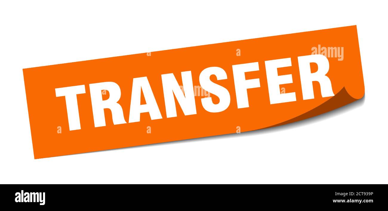 transfer sticker. square isolated peeler sign. label Stock Vector Image ...