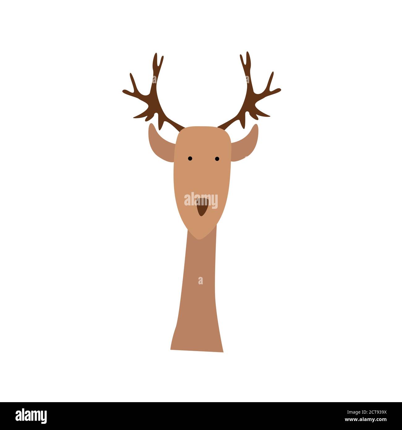 Deer head decor Stock Vector Images - Alamy