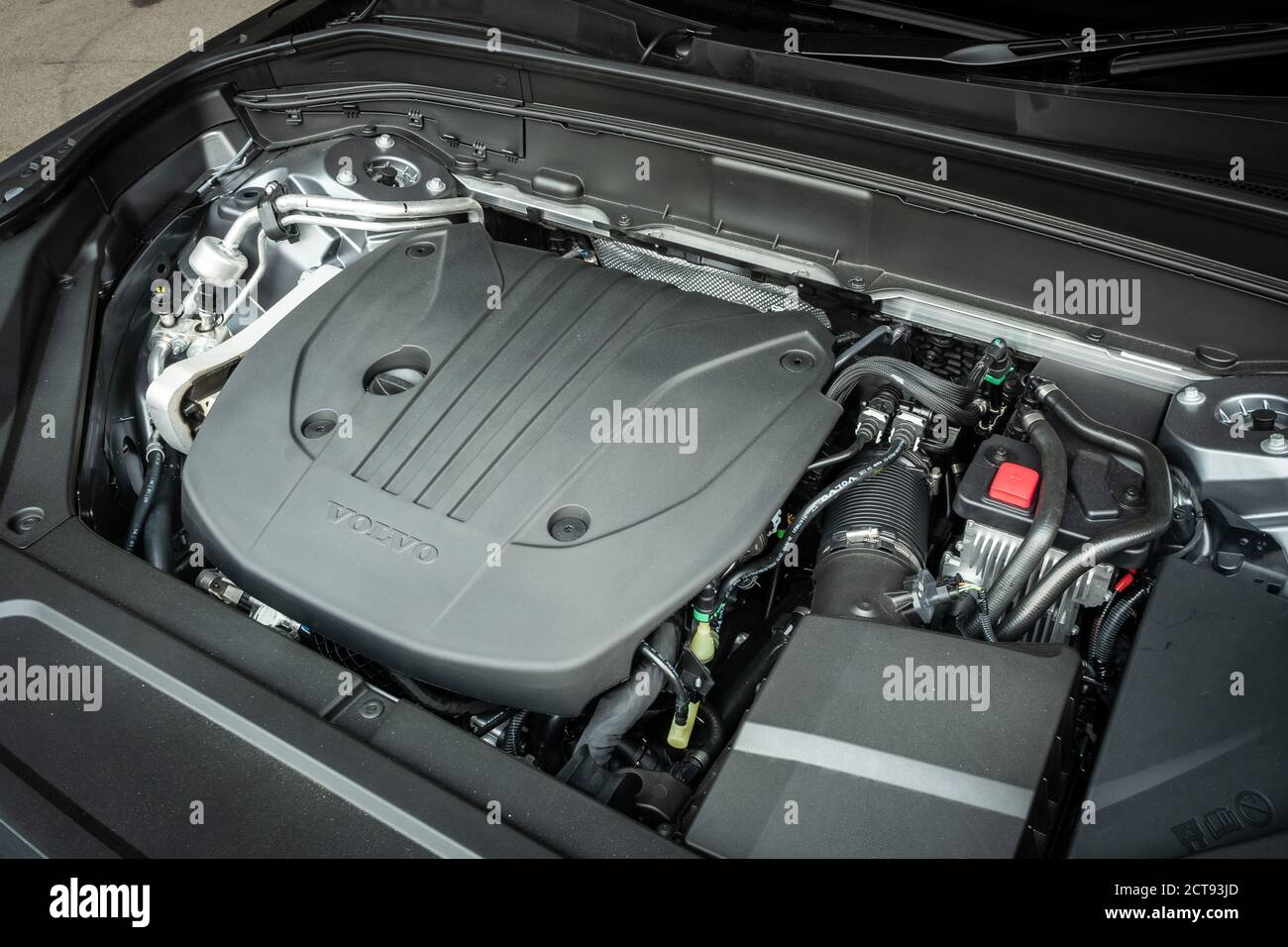 Hong Kong, China May 29, 2020 : Volvo XC90 Engine May 29 2020 in Hong ...