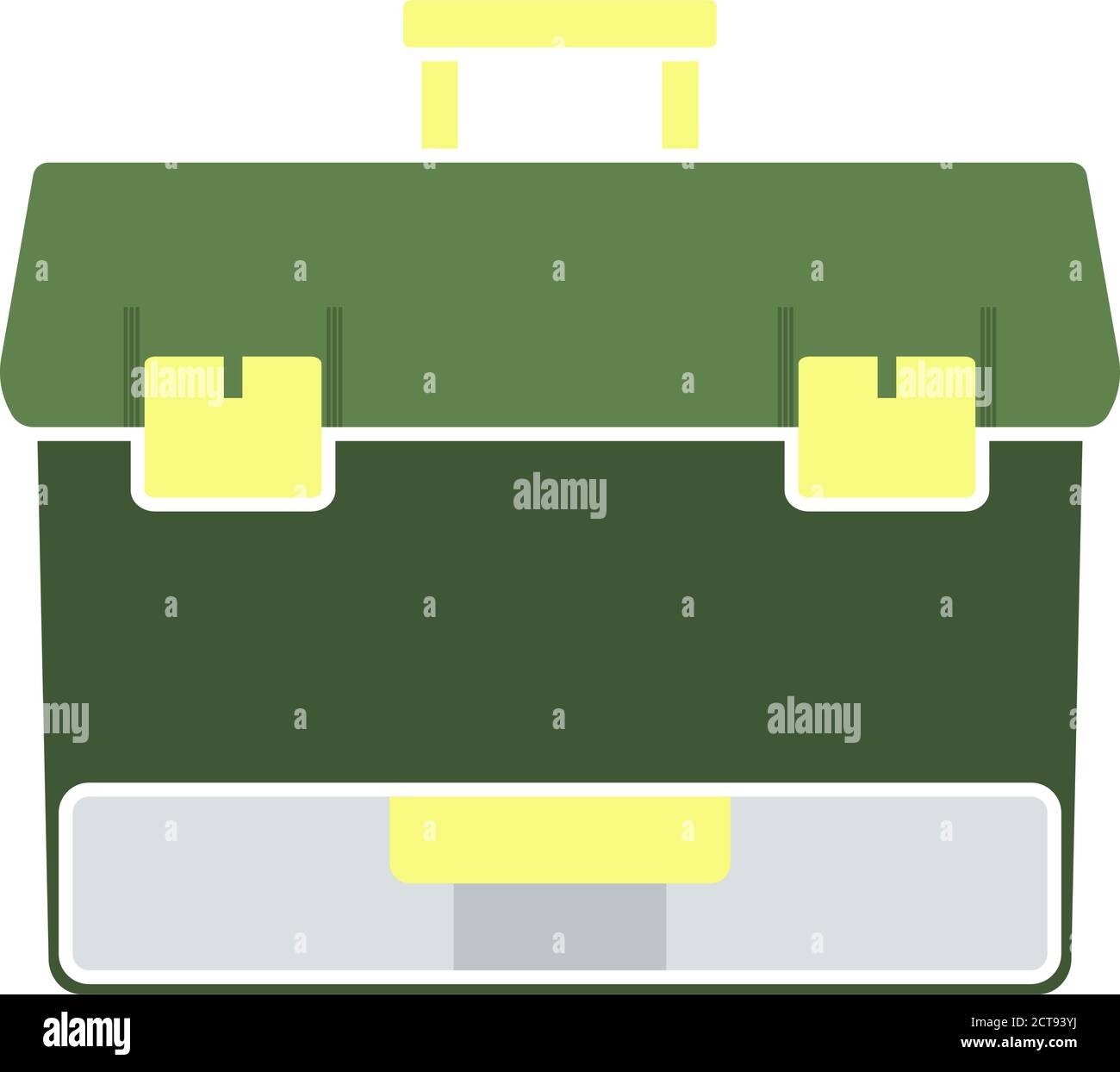 Icon Of Fishing Opened Box. Flat Color Design. Vector Illustration ...