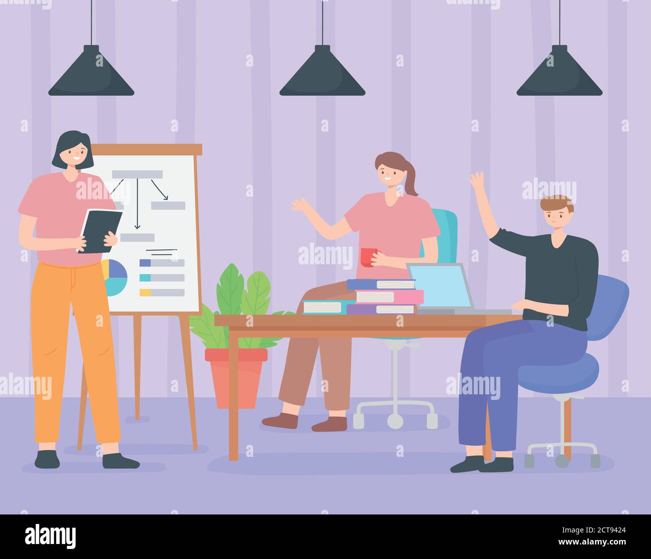 Meeting place cartoon Stock Vector Images - Alamy