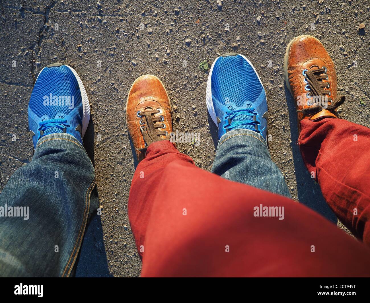 Friendship legs hi-res stock photography and images - Alamy