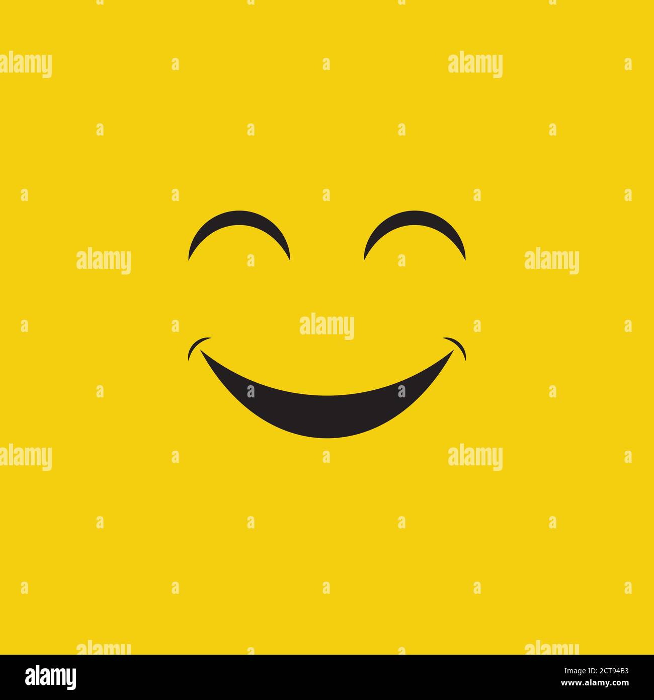 Smile face expression illustration vector design template Stock Vector ...