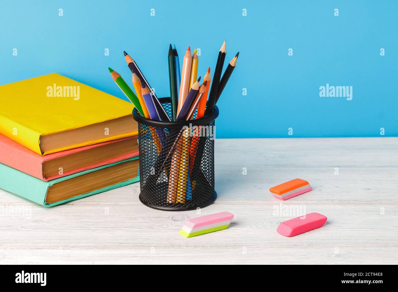Holder pencils stationery books hi-res stock photography and images - Alamy