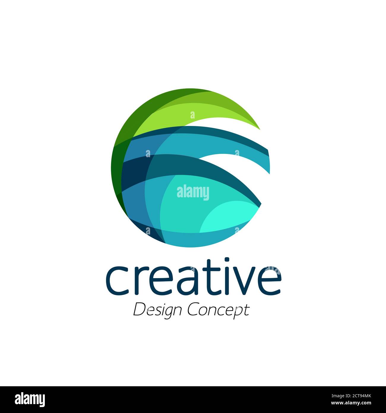 creative abstract colorful circle logo template Stock Vector Image ...