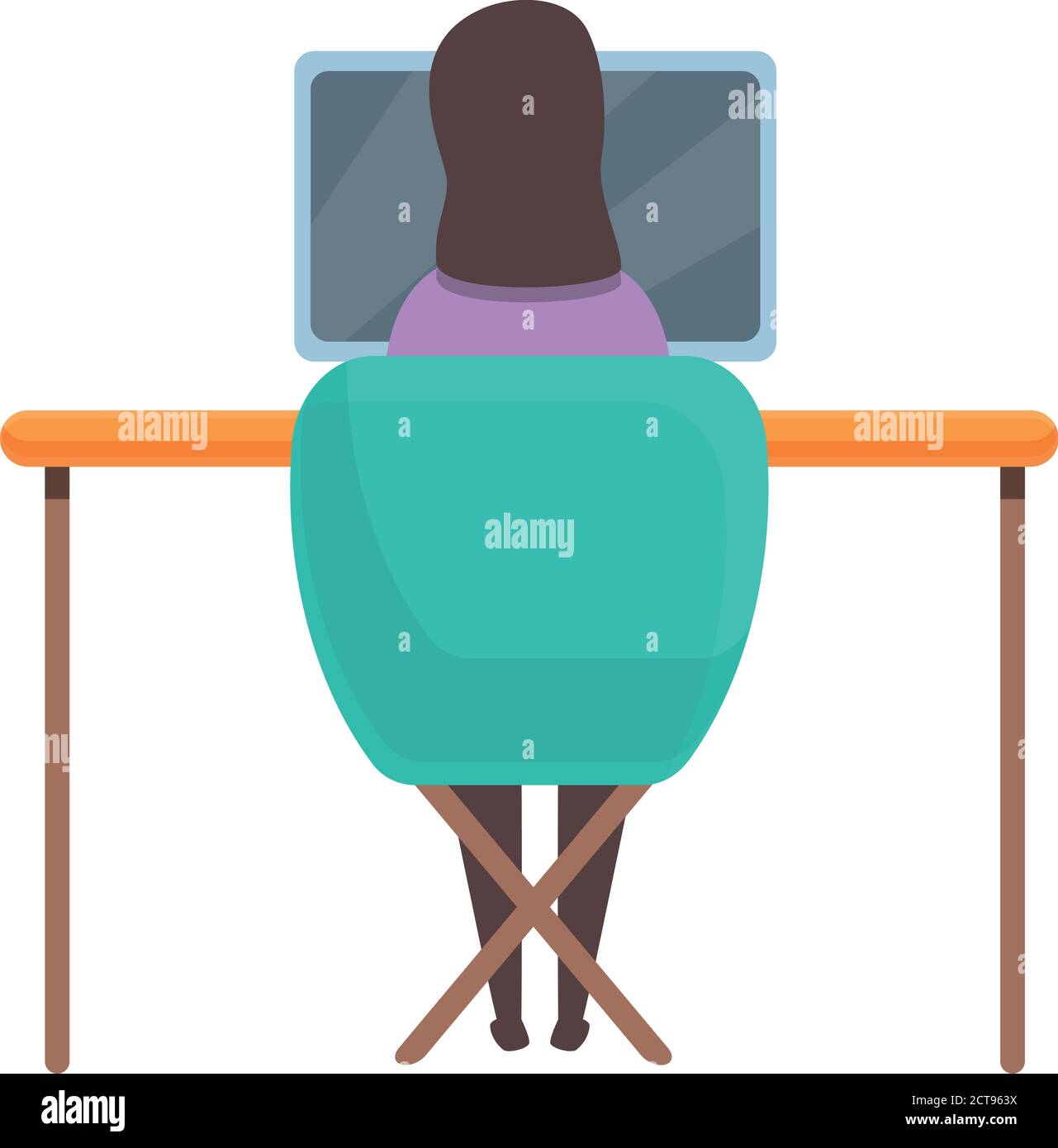 Home remote work icon. Cartoon of home remote work vector icon for web ...