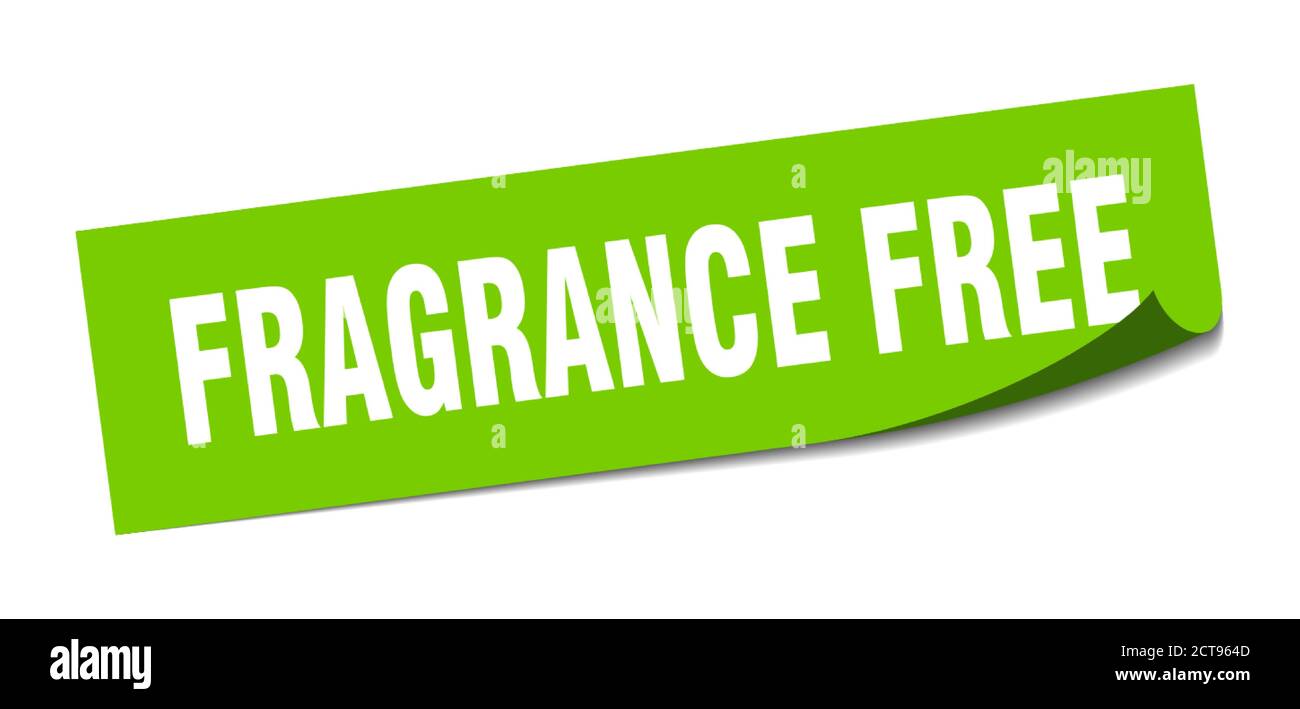 fragrance free sticker. square isolated peeler sign. label Stock Vector ...