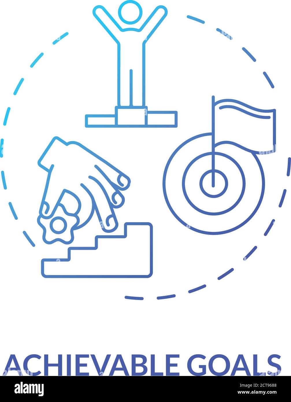 Achievable goals concept icon Stock Vector Image & Art - Alamy