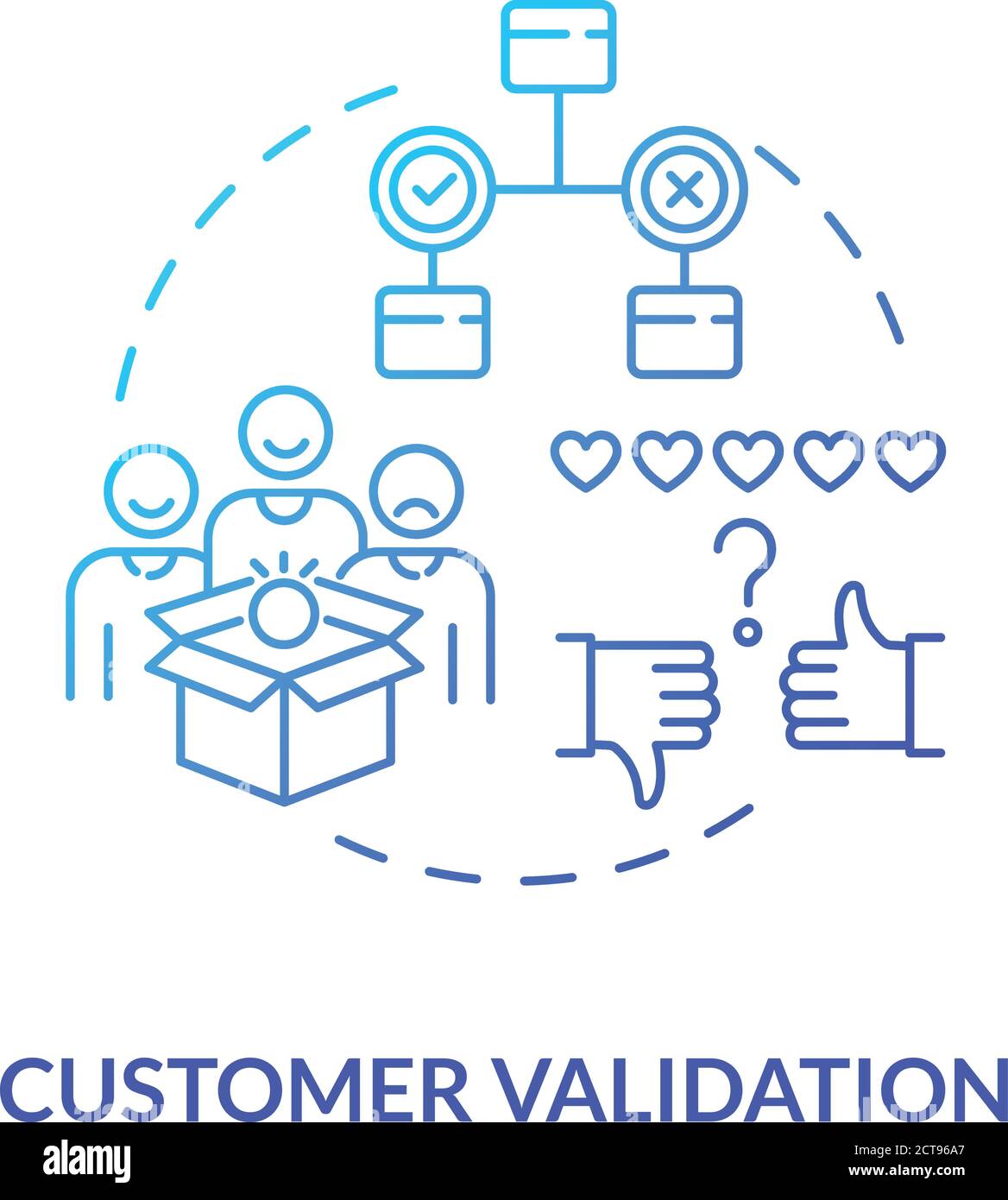 Customer validation concept icon Stock Vector Image & Art - Alamy