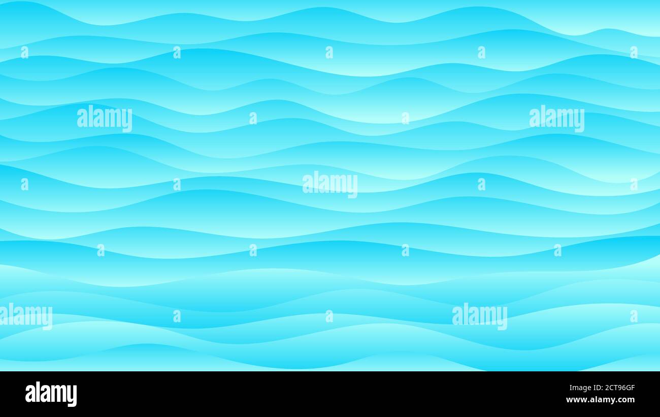 Water blue ocean wave lines abstract vector abstract background ...