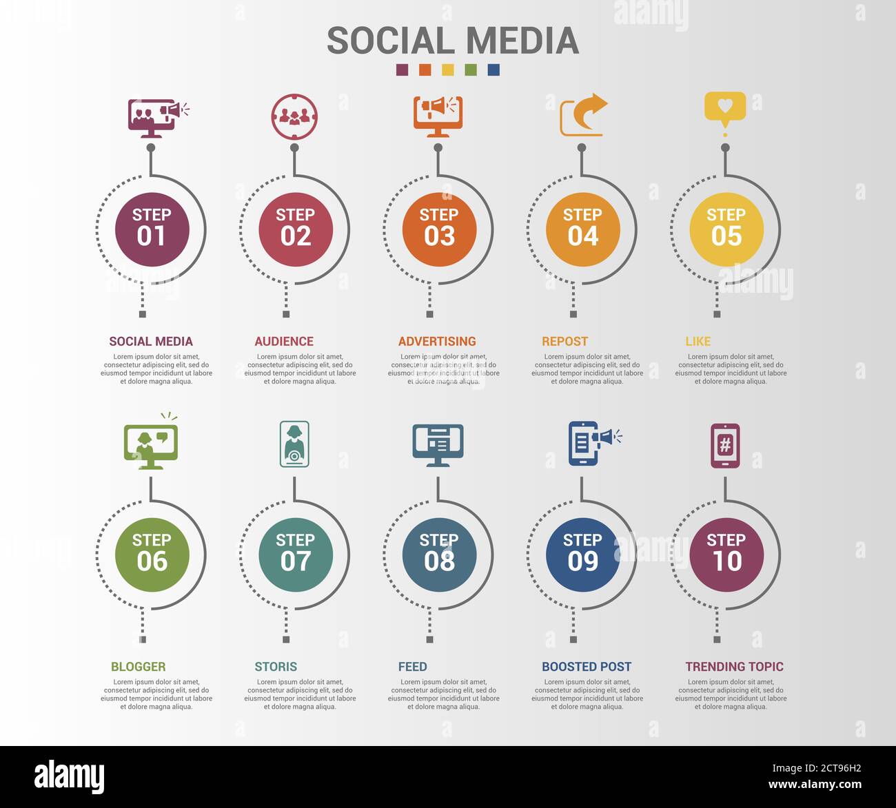Infographic Template Social Media