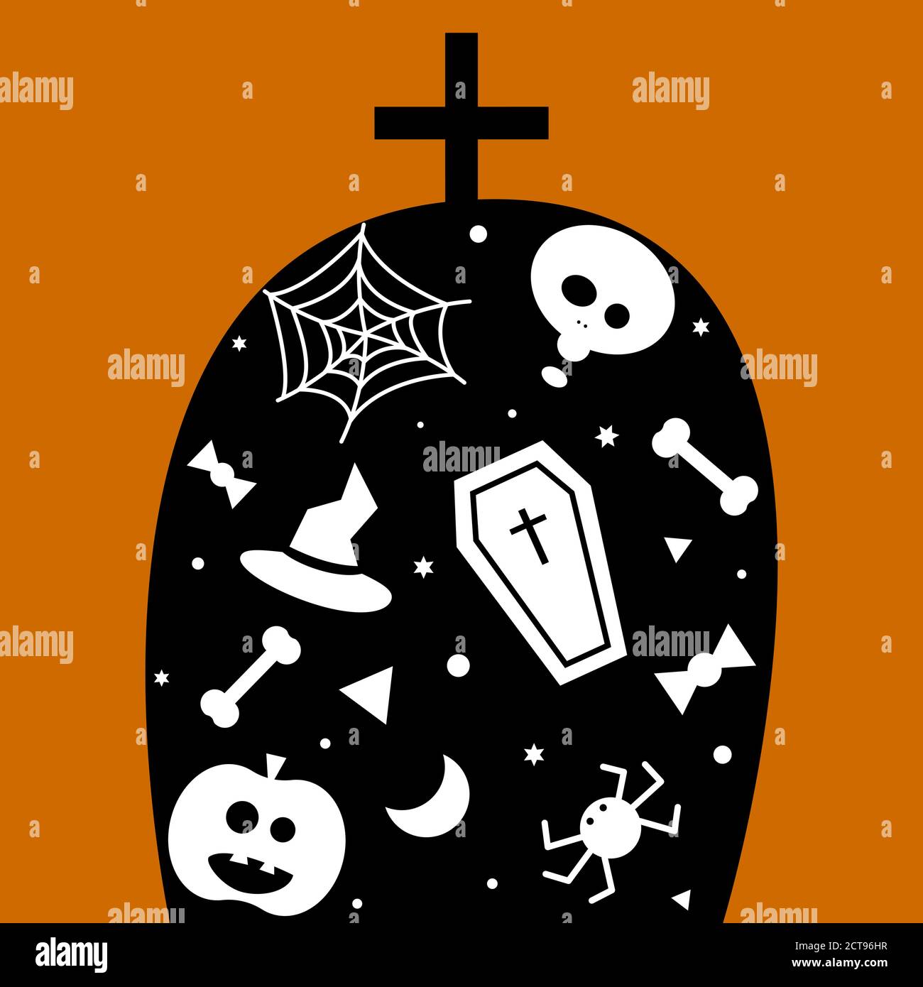 Cross spider on dark Stock Vector Images - Alamy