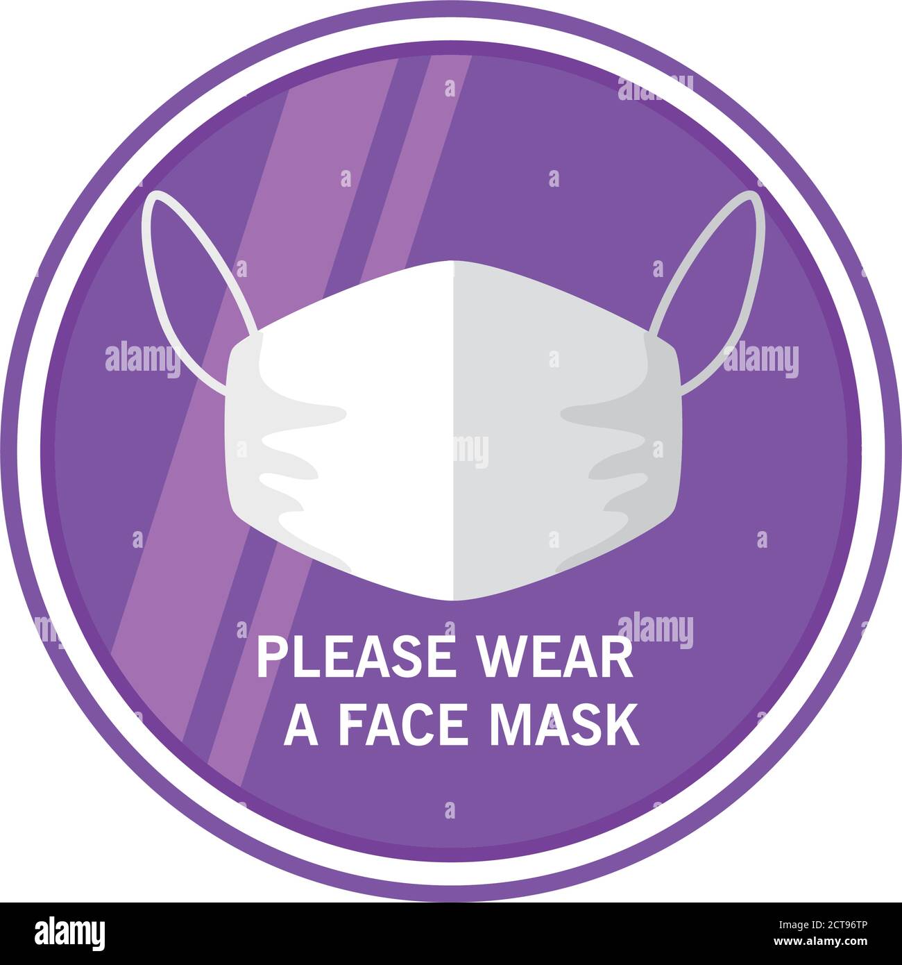 pleace wear a facemask in warning sign detailed style icon design of ...