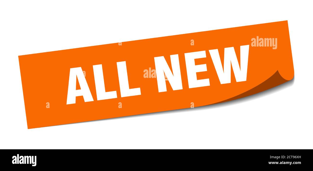 all new sticker. square isolated peeler sign. label Stock Vector Image ...