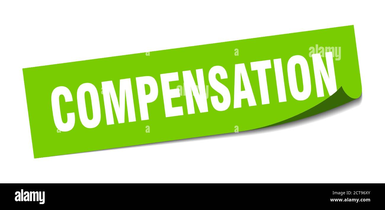 compensation sticker. square isolated peeler sign. label Stock Vector ... compensation sticker. square isolated peeler sign. label Stock Vector ...