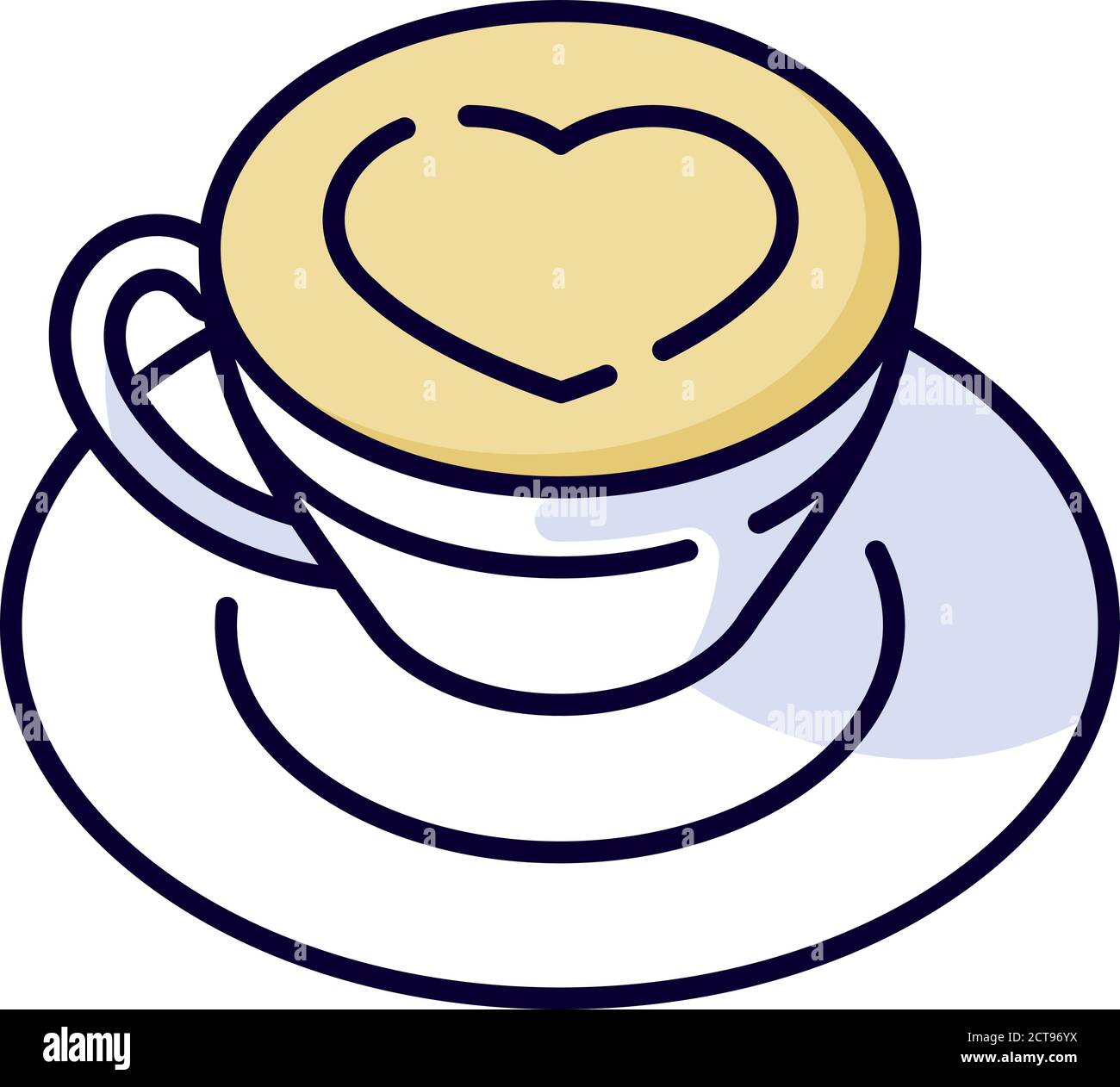 Cappuccino RGB color icon Stock Vector Image & Art - Alamy