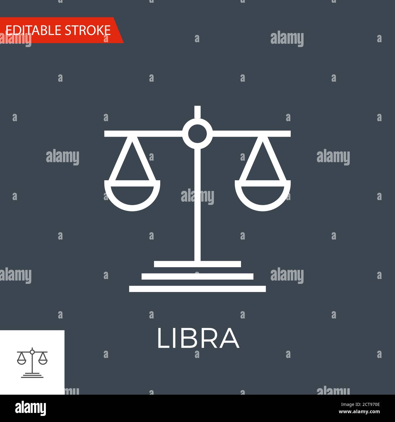 Astrology concept libra sign Stock Vector Images - Alamy