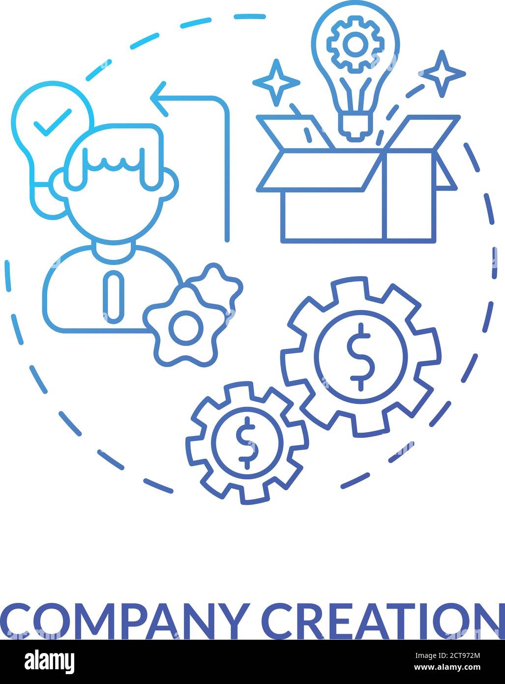 Company creation concept icon Stock Vector Image & Art - Alamy