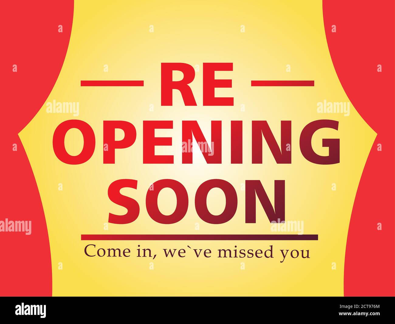 Restaurant opening soon Stock Vector Images - Alamy