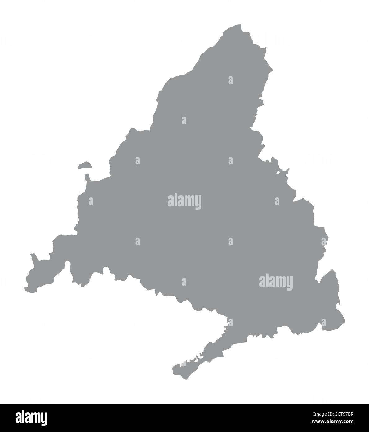 Madrid region map Stock Vector Image & Art - Alamy