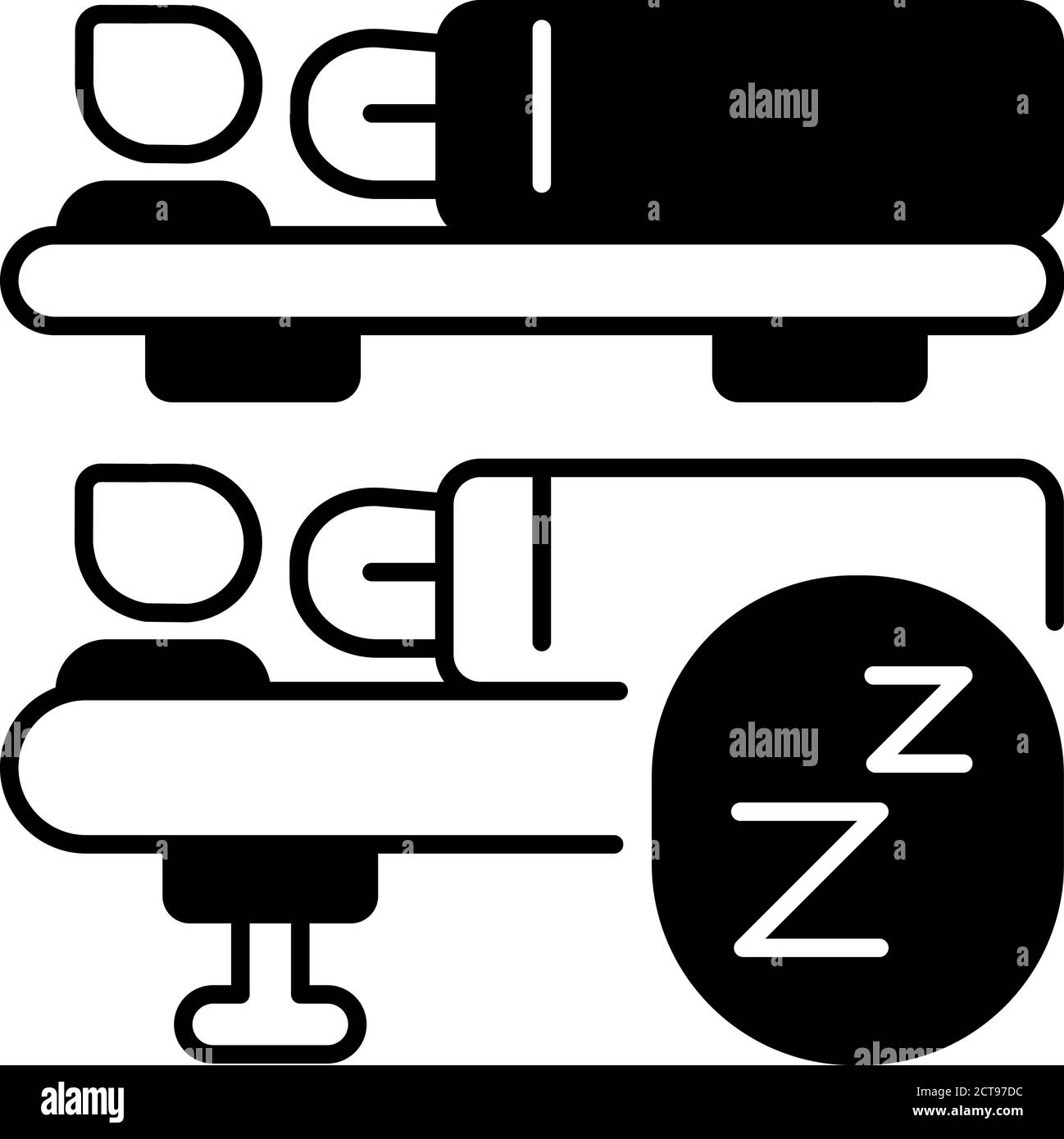 Negative sleeping Cut Out Stock Images & Pictures - Alamy