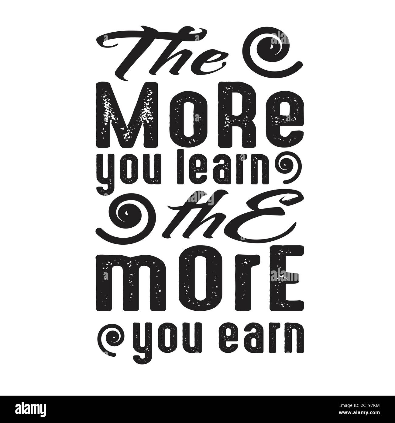 Motivation Quote good for print, The more you learn the more you earn ...