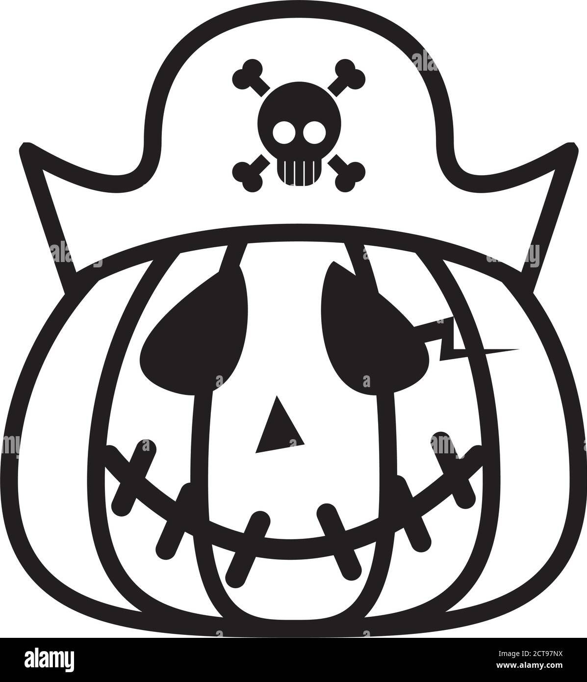 Smile pirate vector symbol Black and White Stock Photos & Images - Alamy