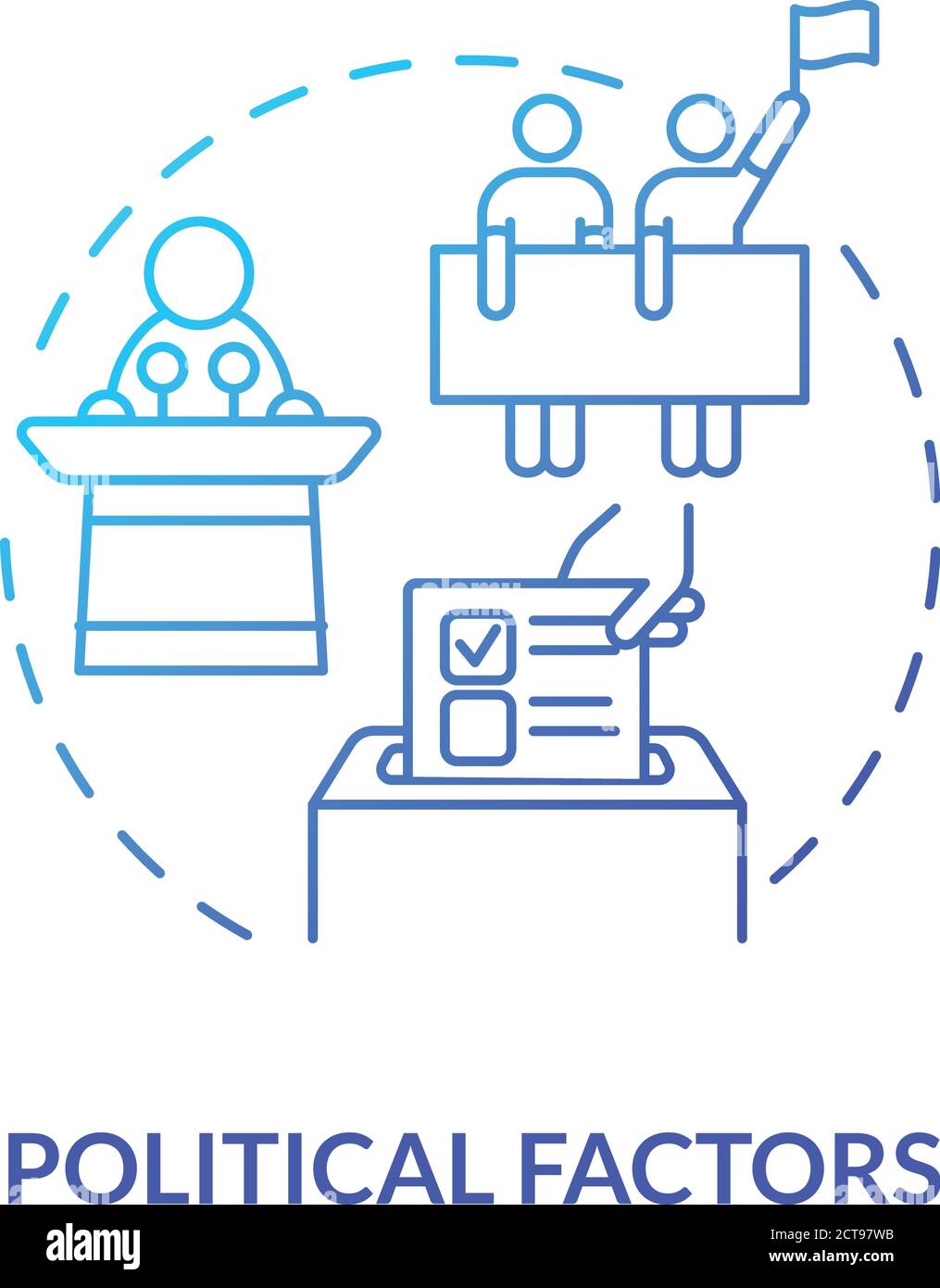 Political factors concept icon Stock Vector Image & Art - Alamy